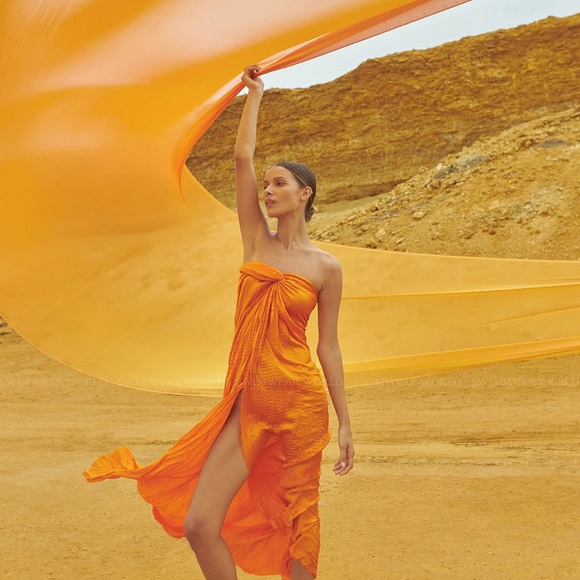 Baobab Collection | Dresses | Baobab Ariel Dress In Aperol Nwt | Poshmark